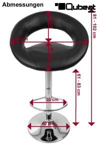Eleganter Designer Barhocker aus hochwertigem Kunstleder in Gold Design ...