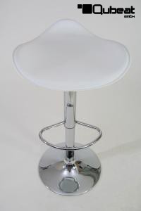 Barstuhl weiß sehr bequem, ergonomische Sitzform, Tüv geprüft und ...